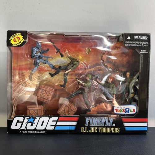 GI JOE TOYS R US EXCLUSIVE FIREFLY vs GI JOE TROOPERS Box Set NIB RARE ...