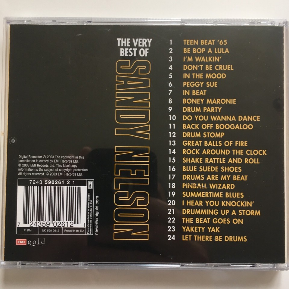 SANDY NELSON - THE VERY BEST OF SANDY NELSON (UK AUDIO CD, 2003) | eBay