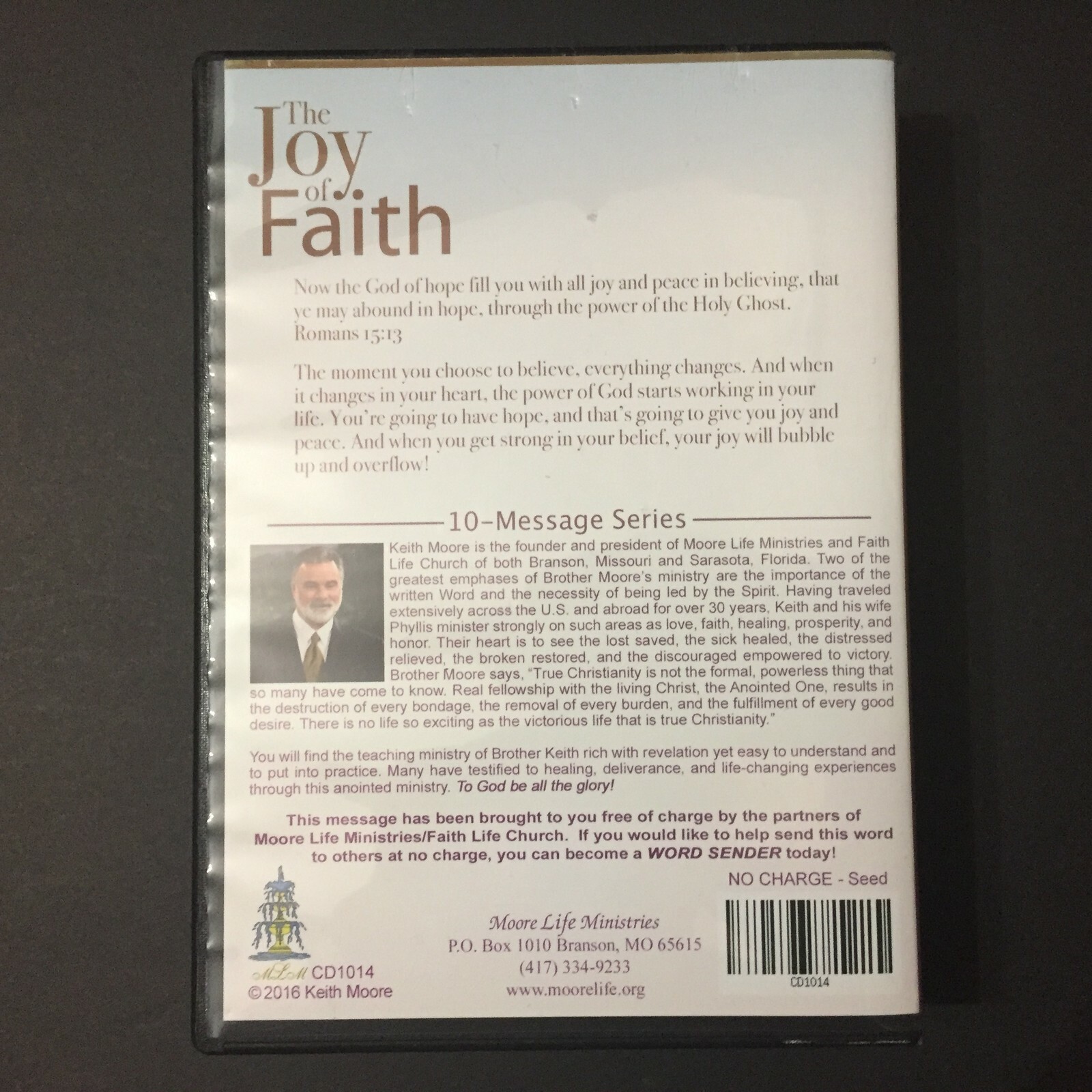 The Joy Of Faith Keith Moore CDs 10 Discs Sermons Christian Life ...