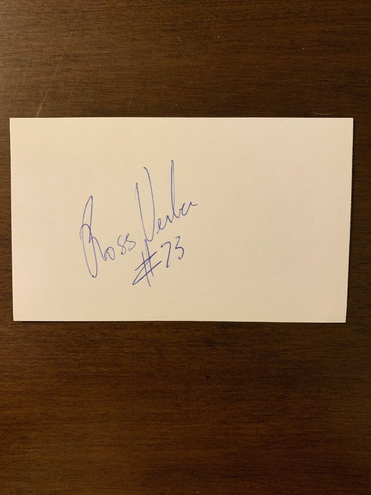 ROSS VERBA - IOWA FOOTBALL - AUTHENTIC AUTOGRAPH SIGNED - A8718 | eBay