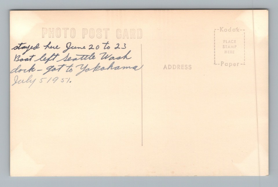 Ft Lawton WA Hostess House Lt Col Royal Jacobs RPPC Photo Vintage ...