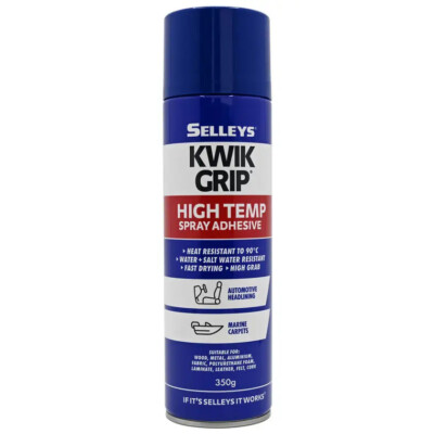 Selleys Kwik Grip High Temp Spray: Heat & Water Resistant Adhesive for ...