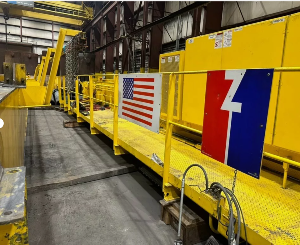 2022 Zenar Overhead Crane, 20/10 Ton Capacity, Class "E" Hot Metal ...