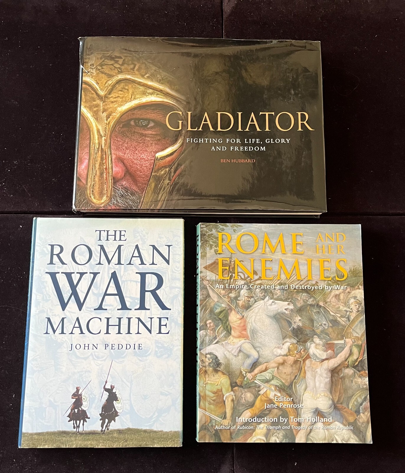 Lot of 3 books Ancient Rome War Machine, Enemies, Gladiator VERY GOOD ...