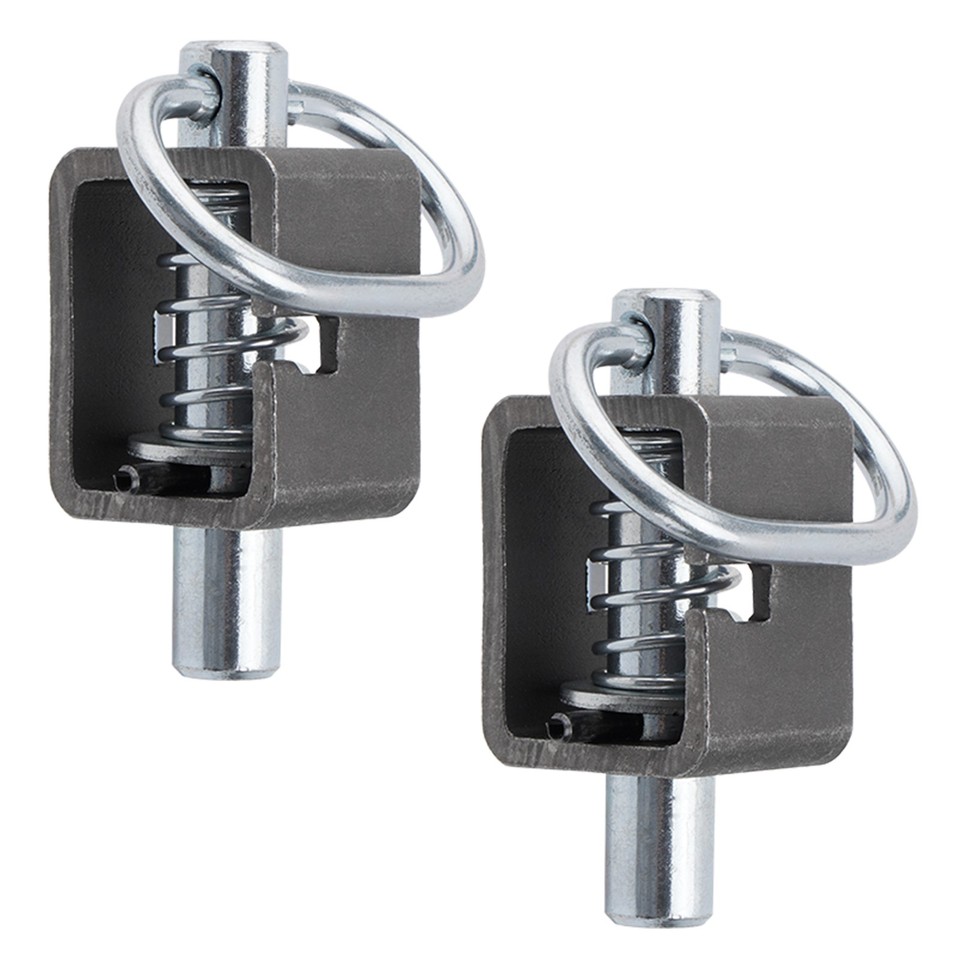 2 Pack Spring Ramp Gate Door Weld-On Trailer Truck Spring Latch Lock ...