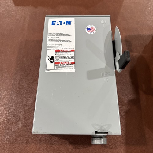 EATON DG221URB 30 Amp 240V NON Fused 2 Pole 3R OUTDOOR Disconnect | eBay