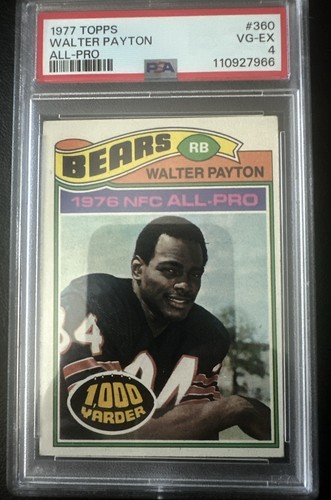 1977 topps Walter Payton PSA 4 Chicago Bears Sweetness | eBay
