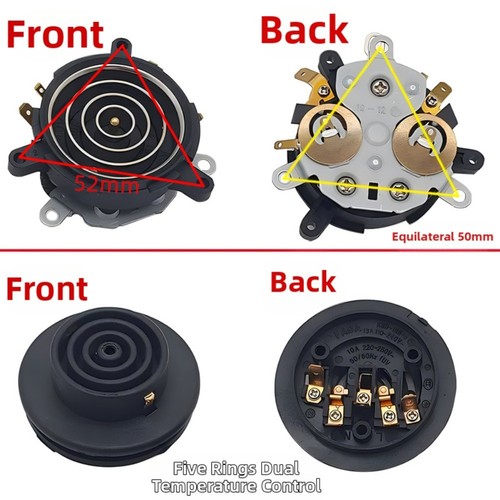 Kettle Upper and Lower Base Coupler with 5 Ring Thermostat Temperature ...