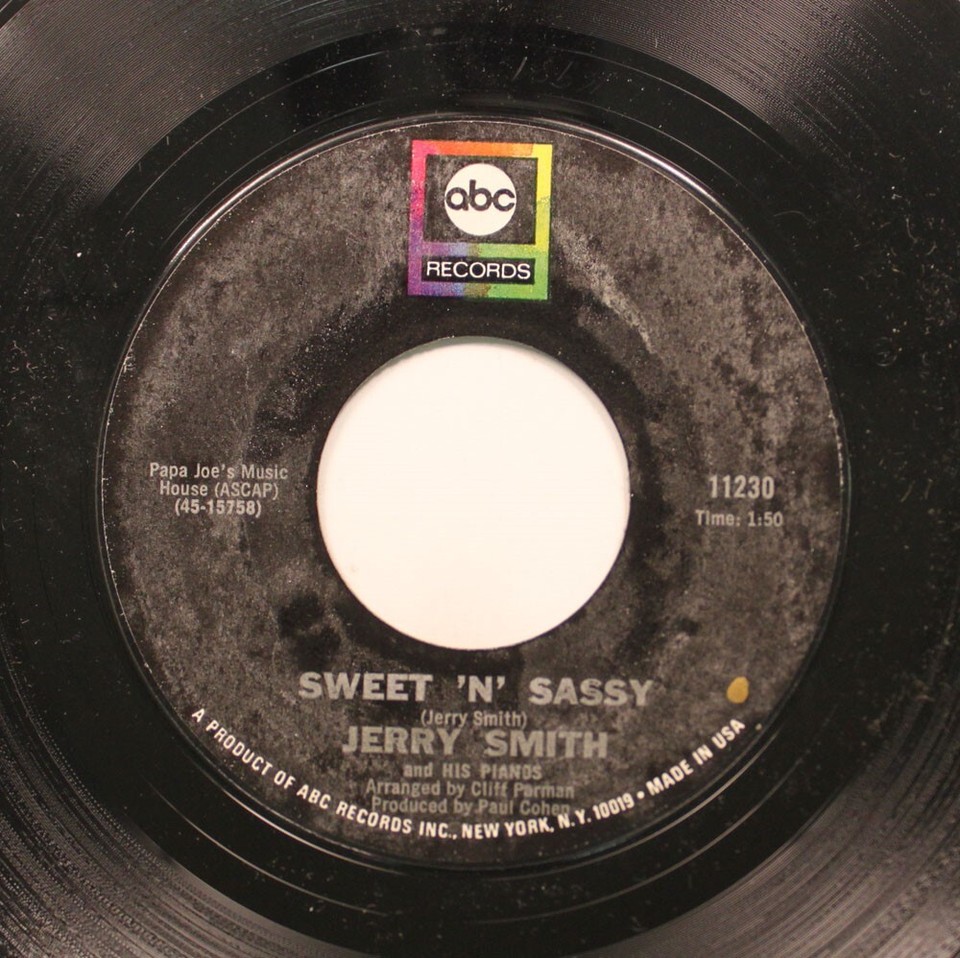 Soul 45 Jerry Smith - Sunrise Serenade / Sweet 'N' Sassy On Abc Records ...
