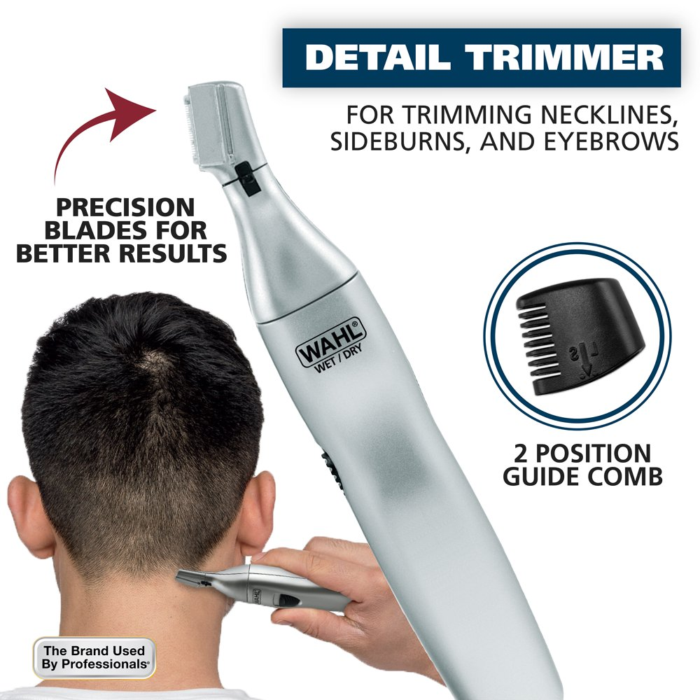3-In-1 Personal Trimmer Clipper - Ear, Nose & Brow Wet/Dry Hygienic ...