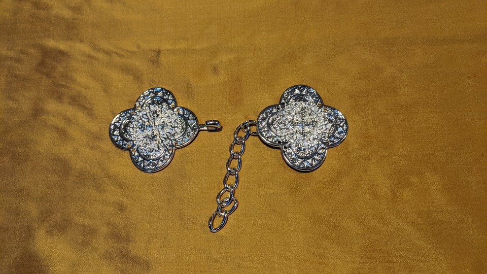 Cope Clasp/ Humeral veil/ Vestment Clasps- Available in Gold or Silver ...