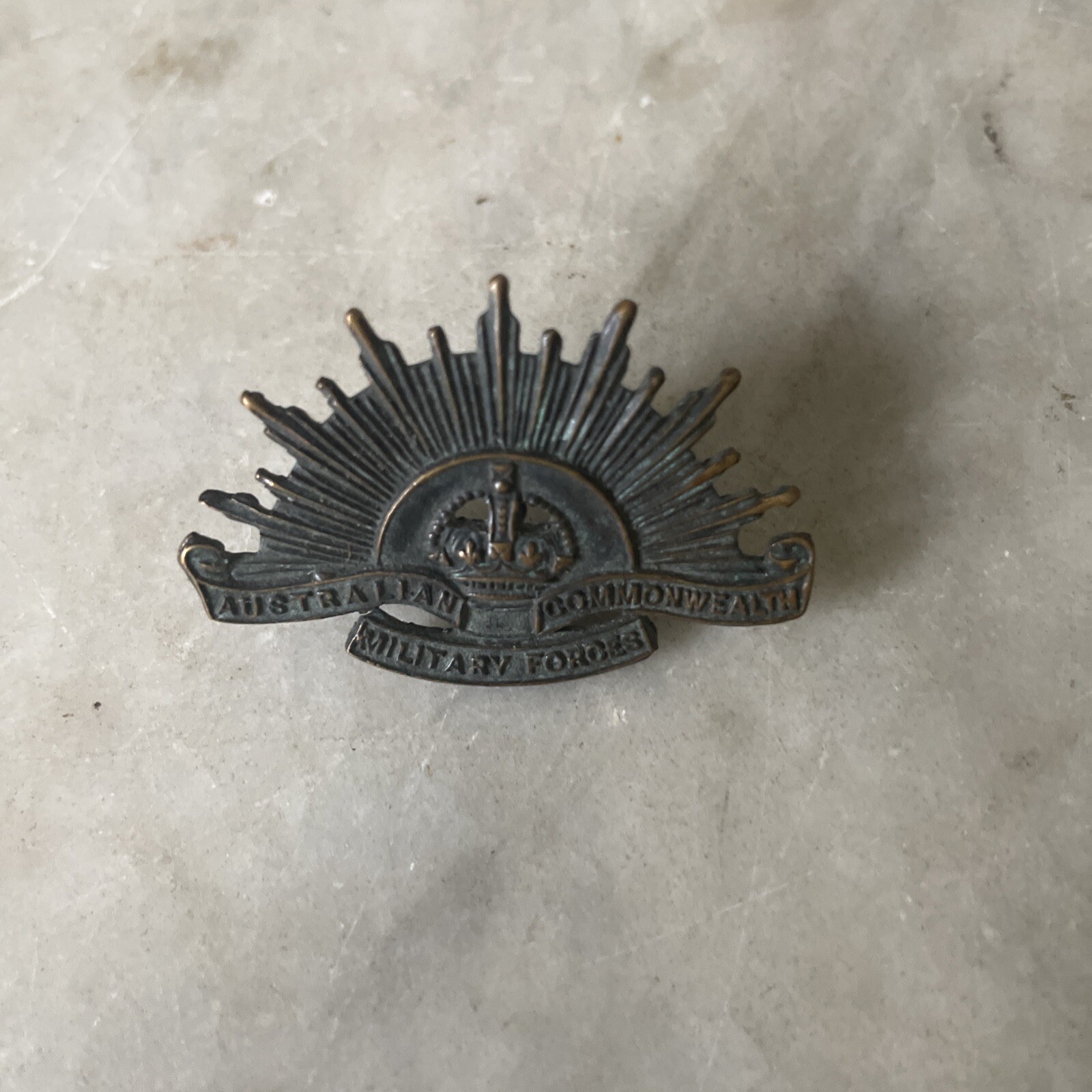 WW2 Australian Commonwealth Military Forces RISING SUN BADGE | eBay ...