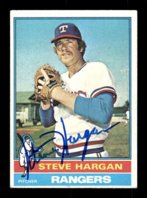 1976 Topps Texas Rangers 463 Steve Hargan Signed Auto Autograph 01 ...