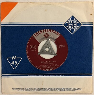 Ernst Neger HEILE HEILE GANSJE/ MAINZER NARHALLA-MARSCH 7" Telefunken U ...