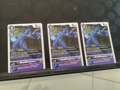 Bluemeramon *3 Carte Digimon Anglais Bt11-084 | eBay