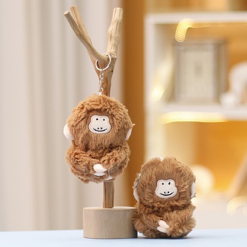 Cute Monkey Plush Doll Toy Keychain Pendant Hanging Ornament Bag ...