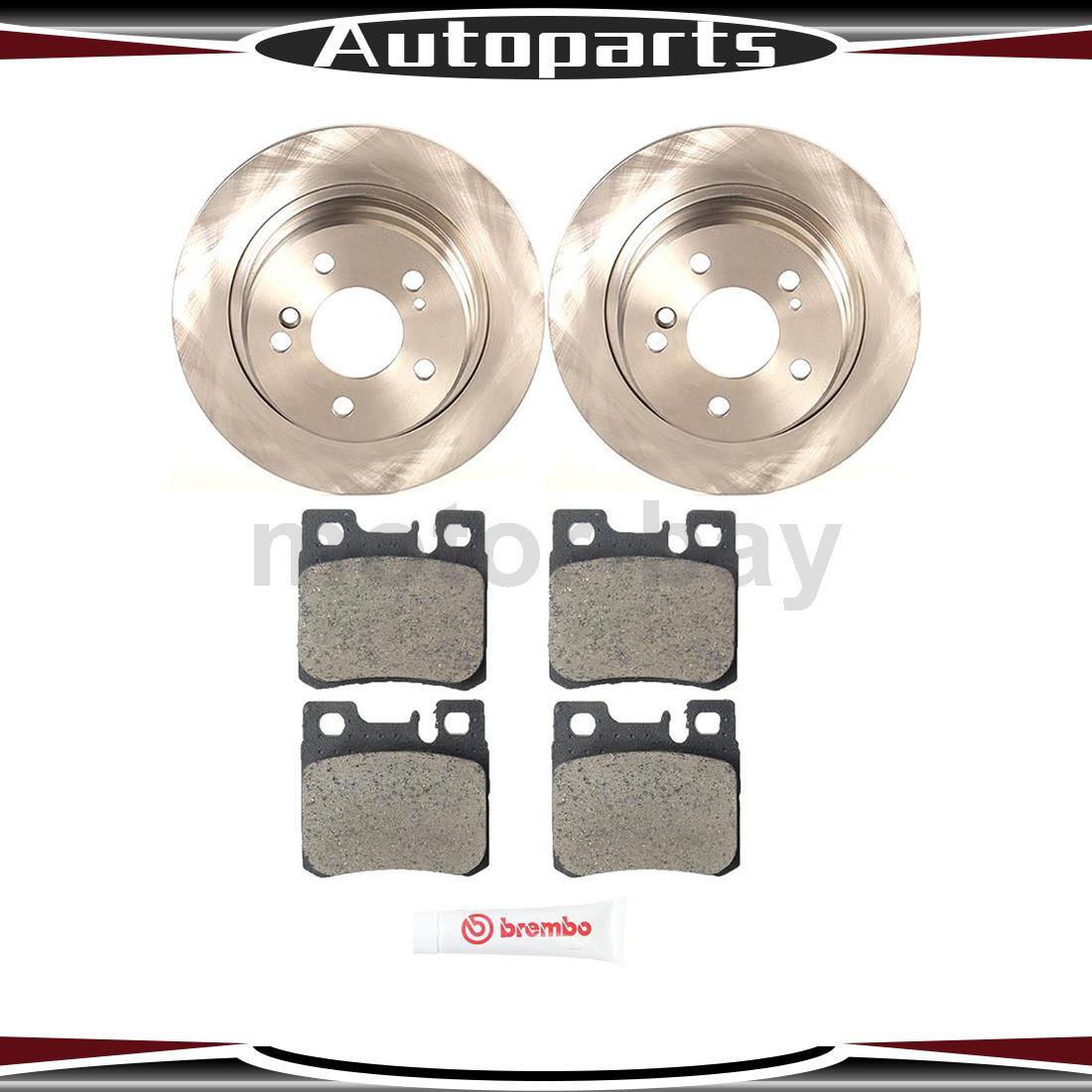 For Mercedes-Benz 300SL 1990 1991 1992 1993 Rear Brake Pads and Rotors ...