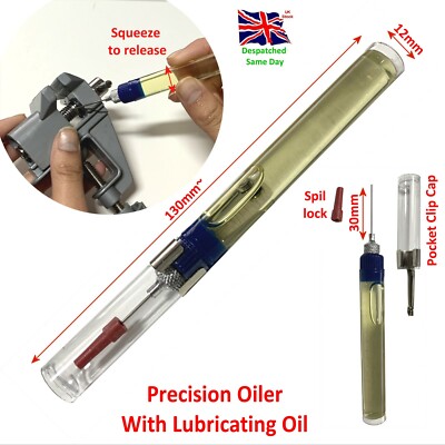 Precision Oil Pen Needle Oiler For Watches Hobby Lubrication Pocket ...