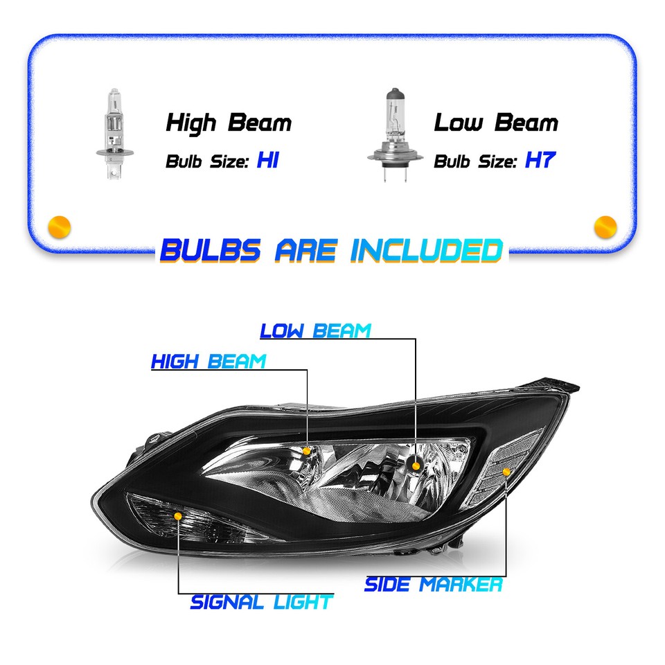 Ford Focus 2014 Headlight Bulb