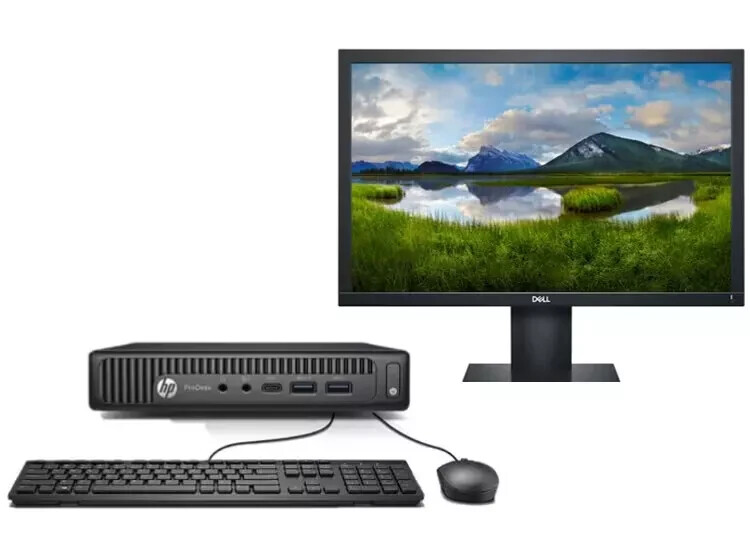 HP Mini Desktop Computer PC i5 Up 32GB RAM 1TB M.2 SSD 22" LED Windows ...