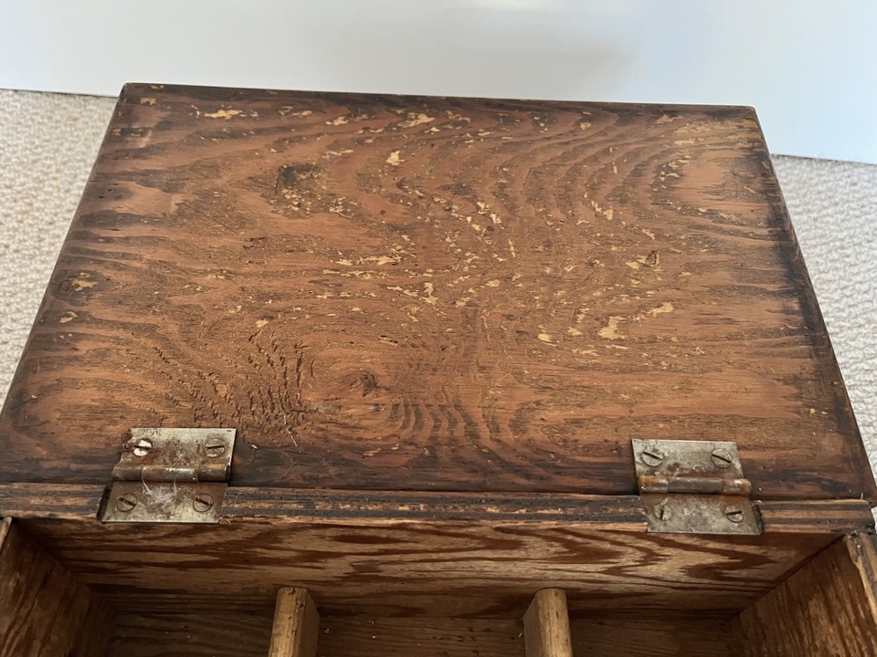 Antique Wooden Storage Box | eBay UK