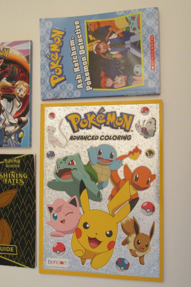 Pokemon Book Lot Scholastic Pokemon 5 Graphic Novel Coloring Book ...