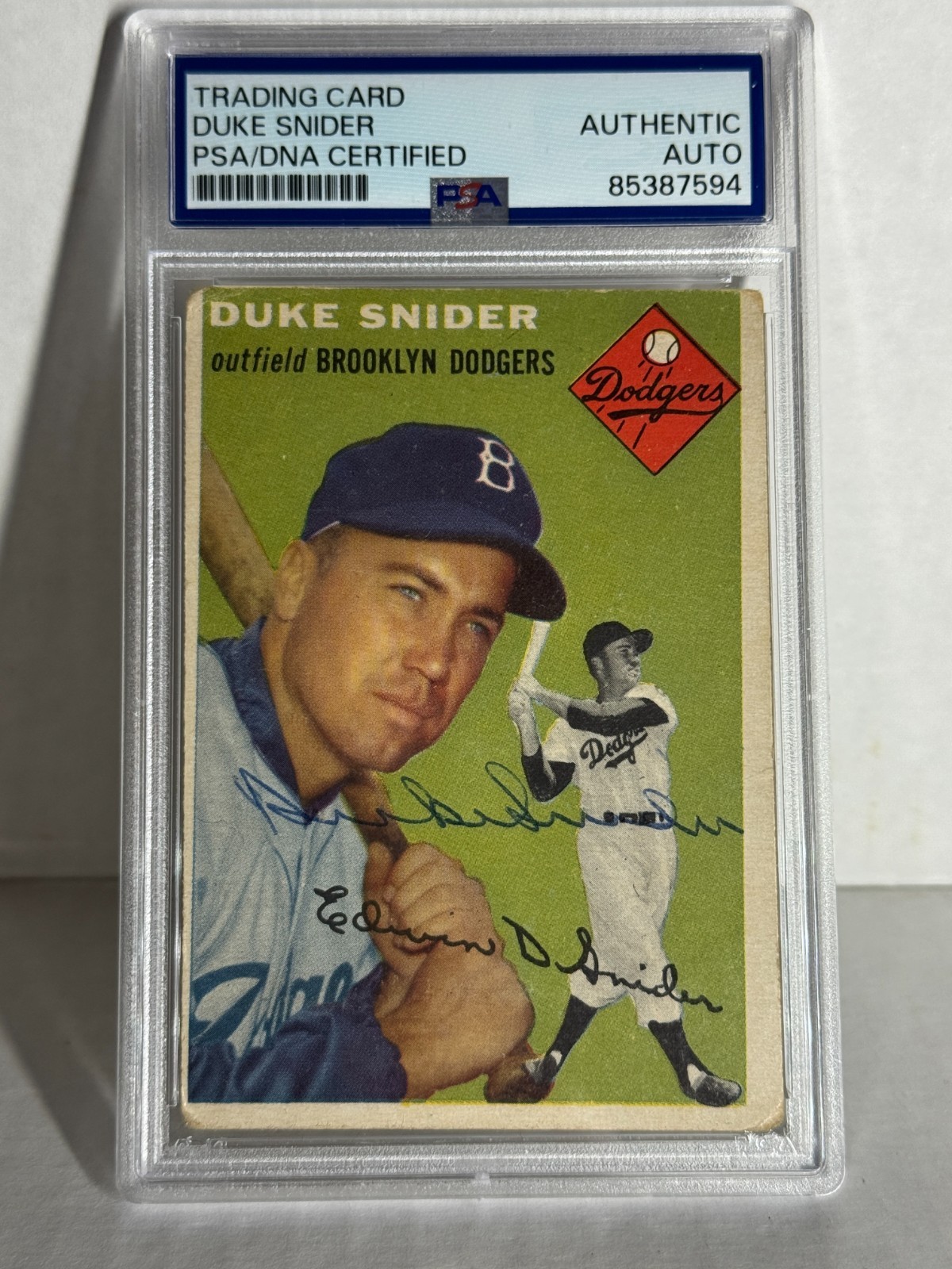 Duke Snider 1954 Topps #32 In Person Auto PSA DNA Authentic Dodgers | eBay