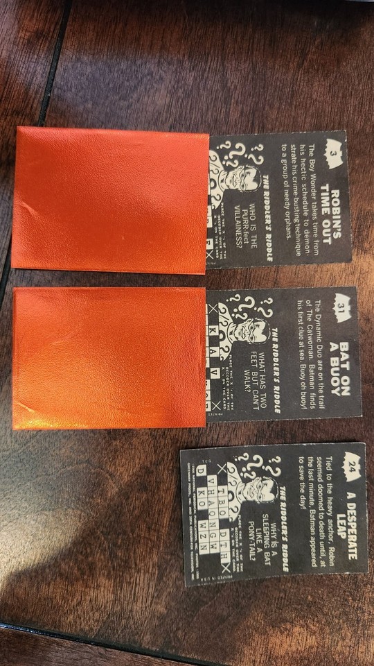 1966 Topps Batman Riddler-back trading cards | eBay