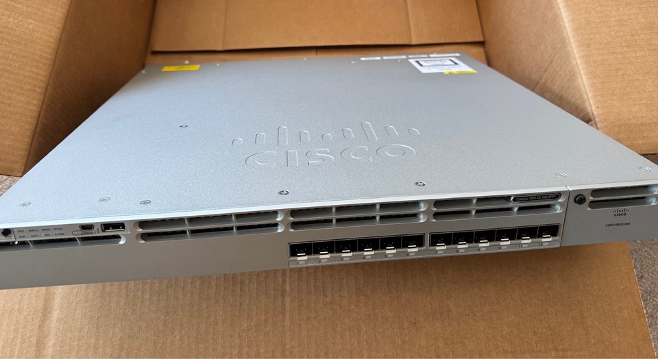 Cisco WS-C3850-12XS-E Switch Catalyst 3850 12x 10GB SFP+ 1x Module Slot ...