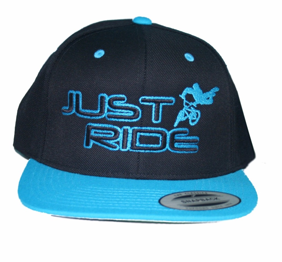 JUST RIDE BMX FREESTYLE FLAT BILL SNAPBACK HAT FLEXFIT BIKE KINK HARO ...