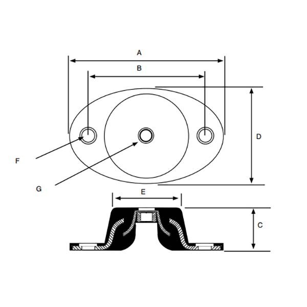 Mackay M1113SN50 Stainless Steel Conflex Safety Isolator 100 x 60mm ...