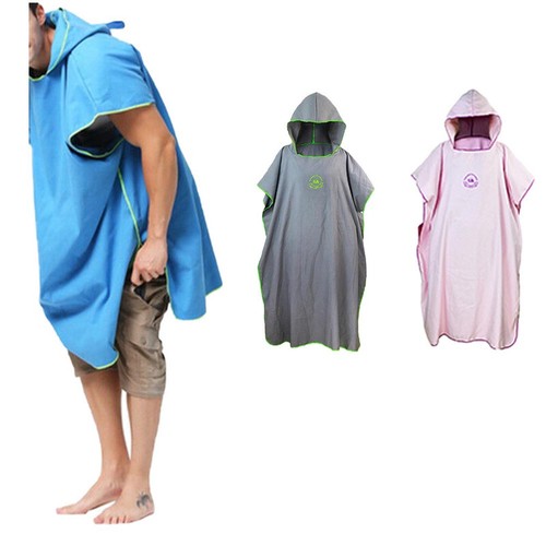 Surf Poncho Wetsuit Changing Bath Robe Quick Dry Pool Swim Beach Towel ...