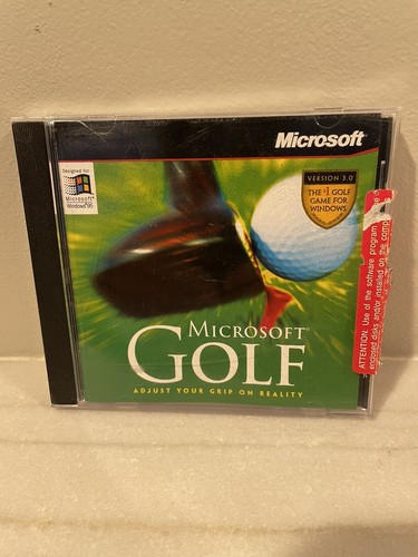 MICROSOFT GOLF 3 Adjust Your Grip On Reality Windows 95 Computer Game ...