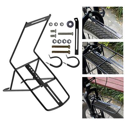 Bicycle Front Rack Carrying Cargo Pannier Bike Front Carrier Rack for ...