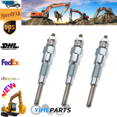 3X Glow Plugs 16281-65510 For Kubota D1005 D1105 D1305 Engine ZD28 ...