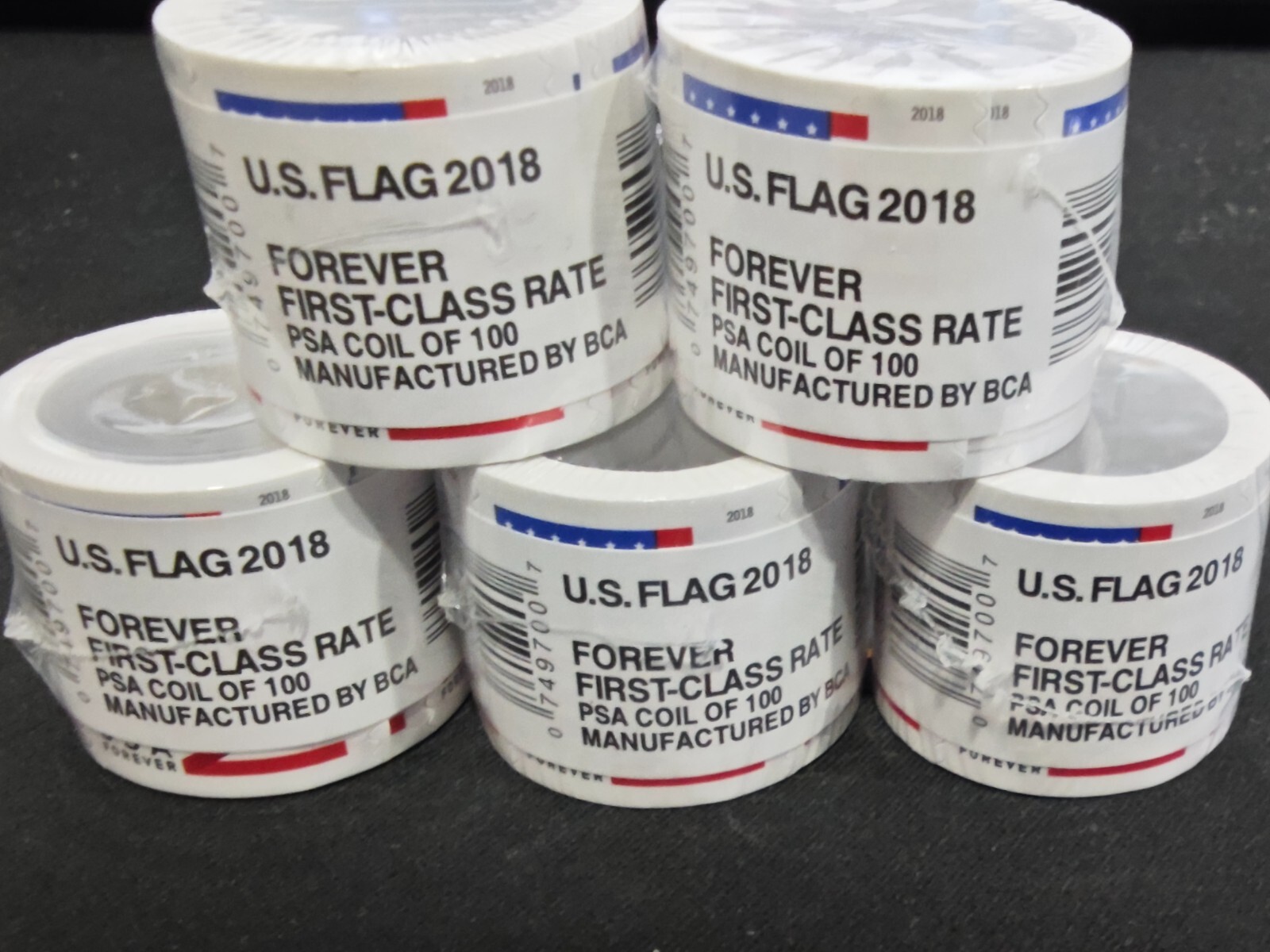 (5) Rolls of 100 USPS Authentic Forever Stamps Total - Free Shipping | eBay