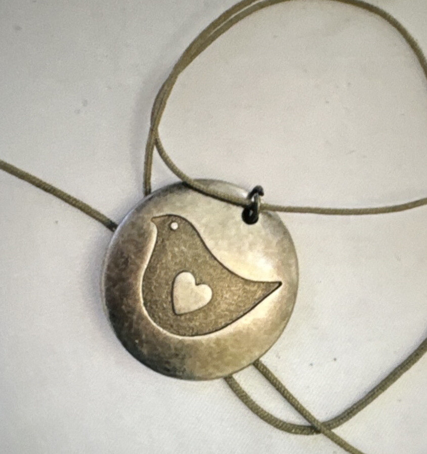 Hallmark Jewelry Hallmark Silver Bird Heart Necklace … - Gem