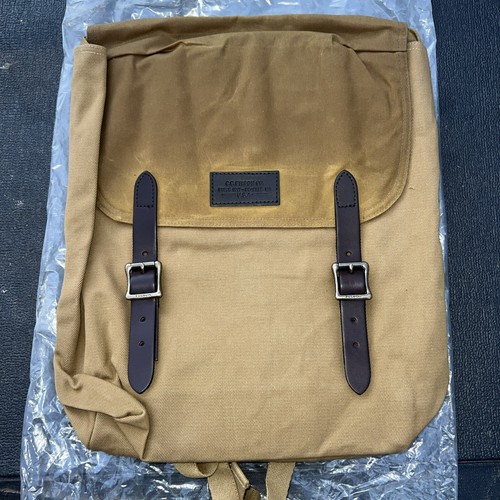 Filson Ranger Backpack Tan Rugged Twill Canvas Tin Cloth and Leather | eBay
