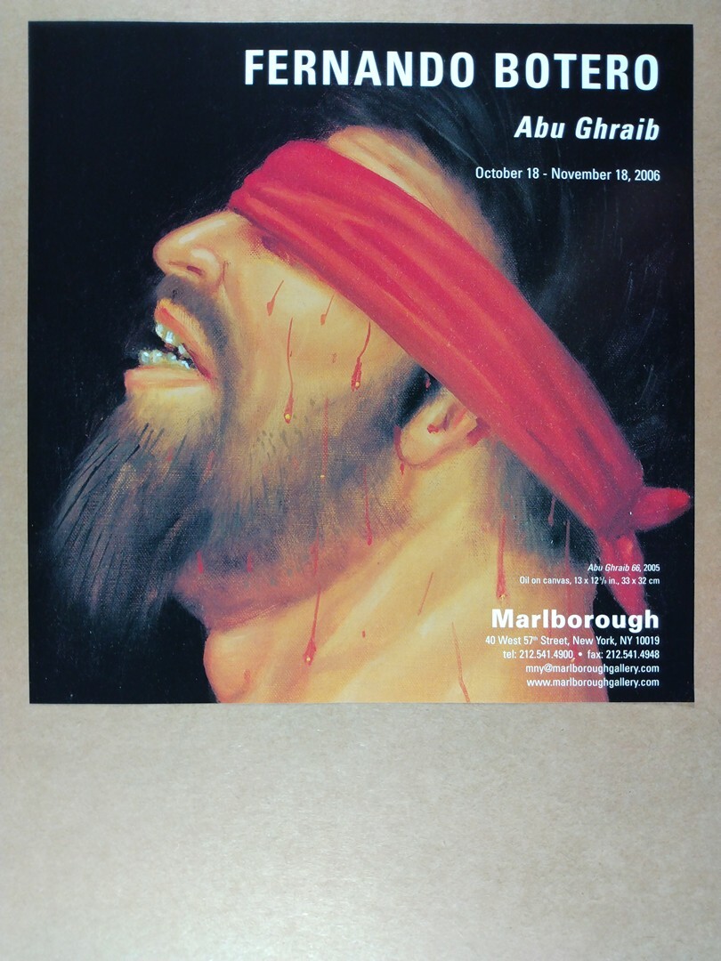 2006 Fernando Botero Abu Ghraib Exhibition vintage print Ad | eBay