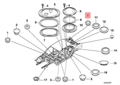 Genuine Blind Plug x10 pcs BMW MINI ROLLS-ROYCE ZINORO Alpina ...
