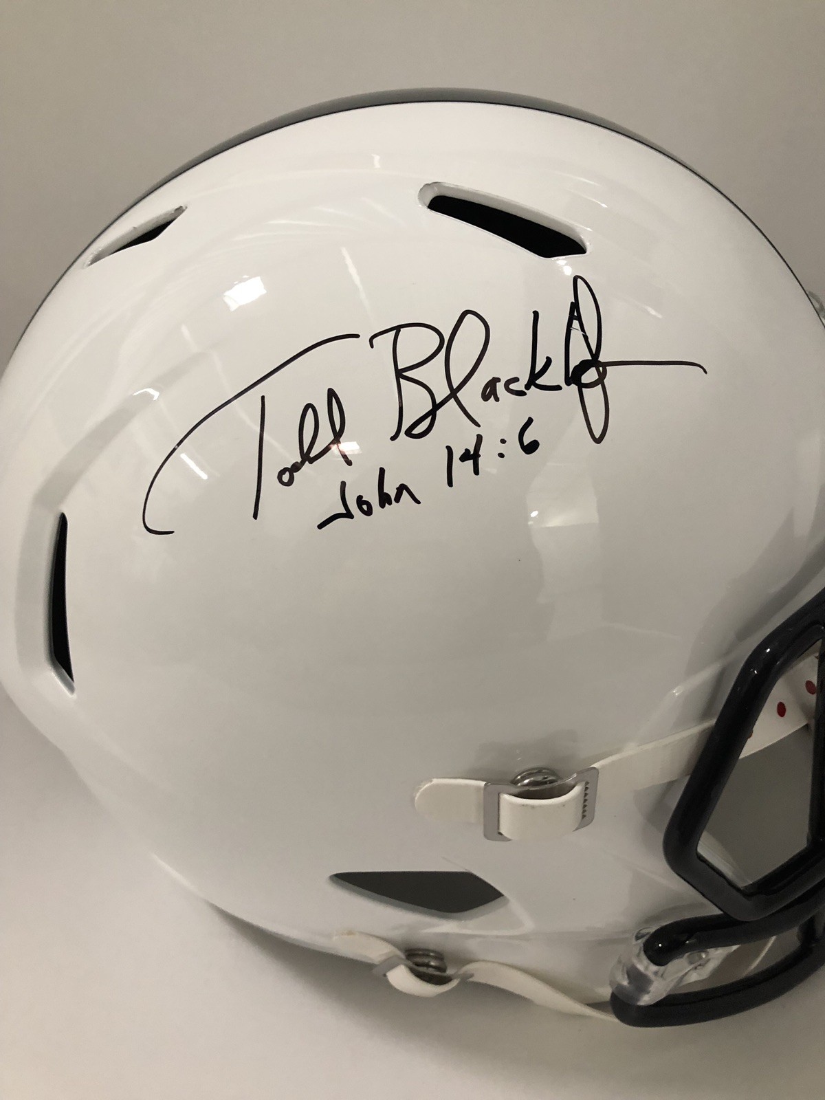 Todd Blackledge Signed Autographed Penn State Nittany Lions F/S Helmet ...