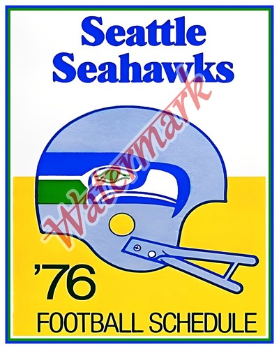 NFL 1976 Seattle Seahawks Football Schedule Cover 8 X 10 REPRINT Photo ...