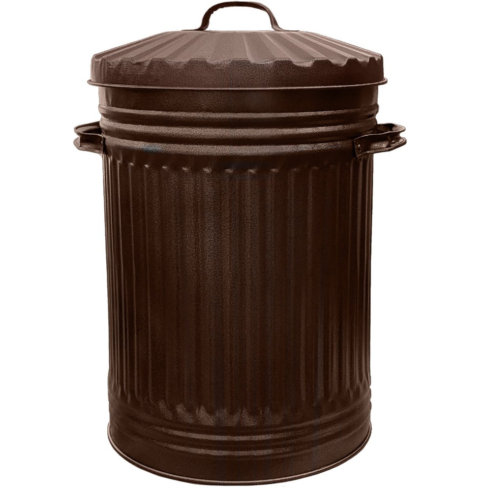 METAL GALVANISED COLOUR BIN METAL BIN 15L, 30L, 45L, 60L, 90L,110L,130 ...