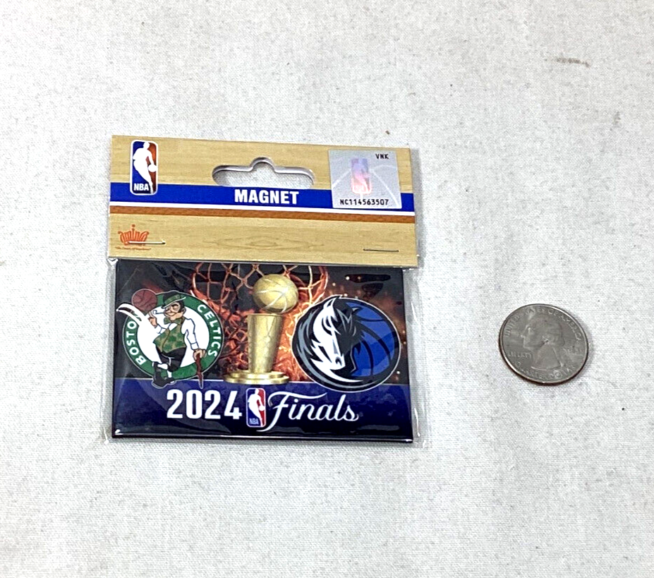 2024 NBA Finals Flat Magnet Boston Celtics / Dallas Mavericks Duel Logo ...