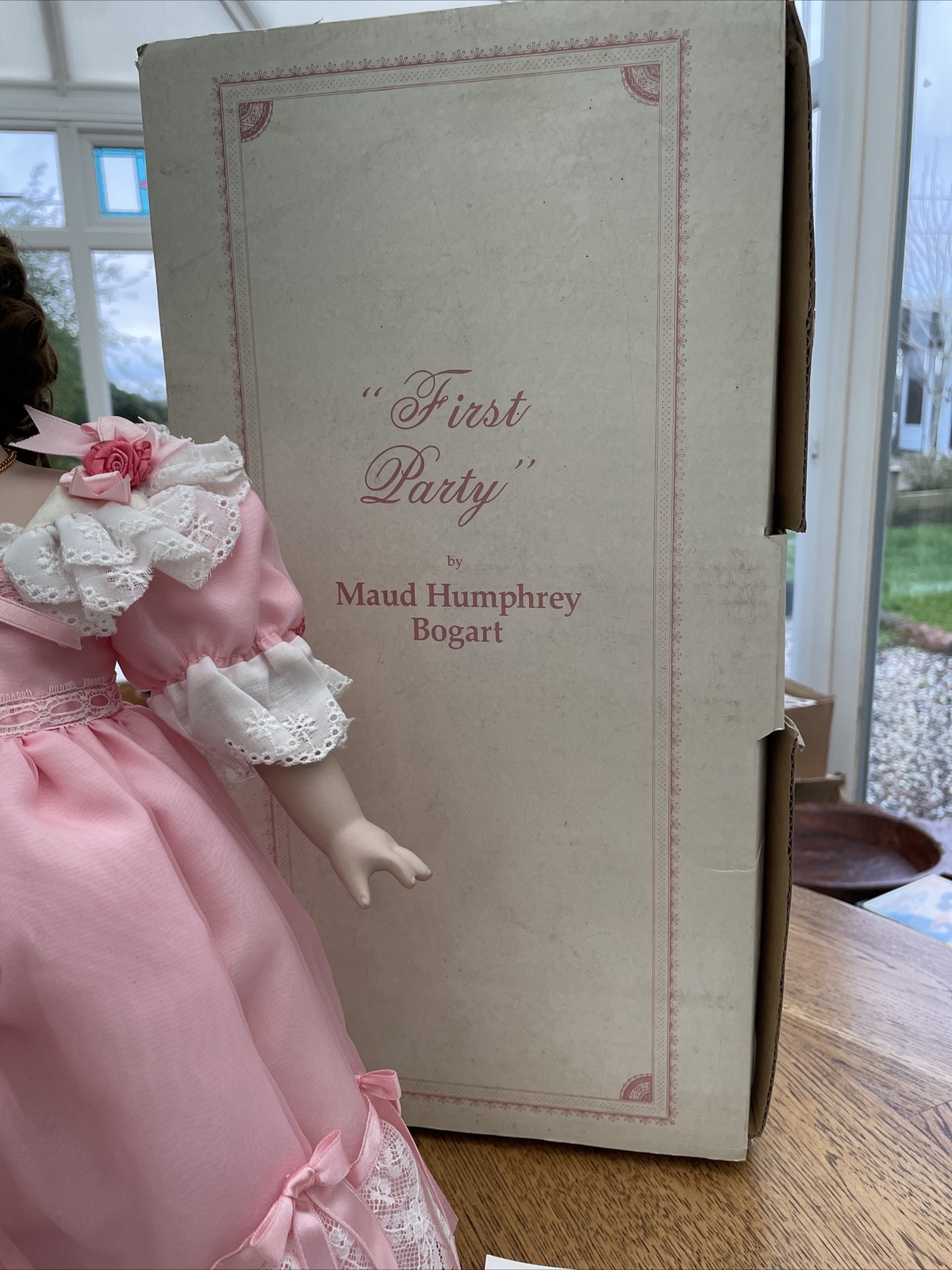 1988,The Hamilton Collection Porcelain Doll,First Party By Maud ...