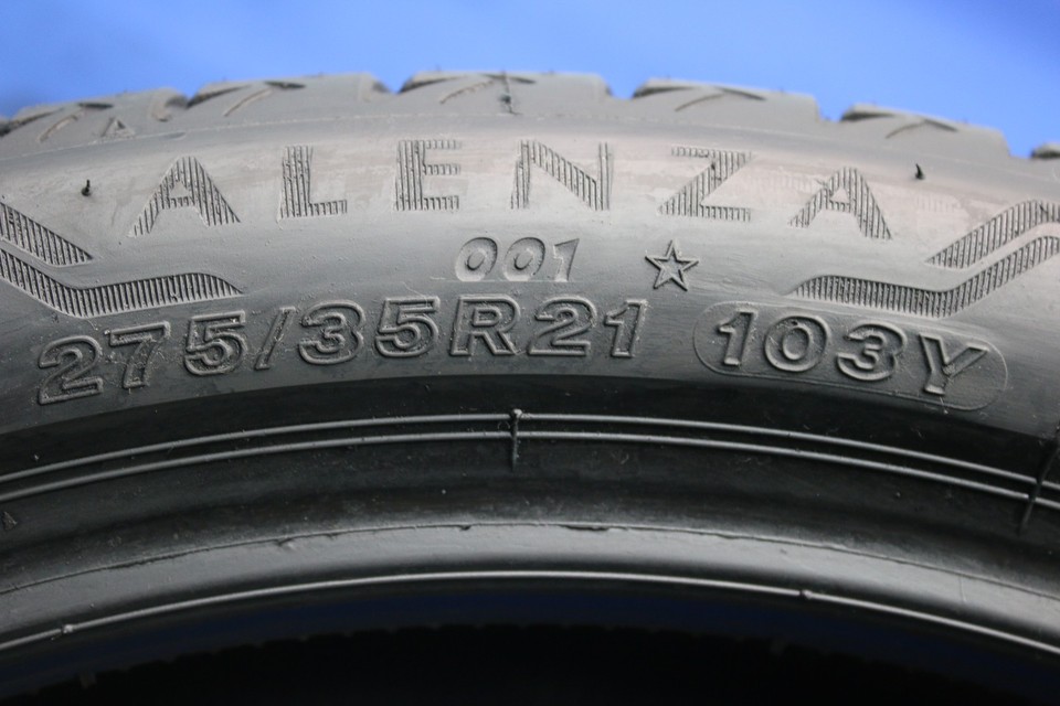 1 Used Bridgestone Alenza 001 ★ RFT RSC 275/35R21 275/35/21 2753521 ...