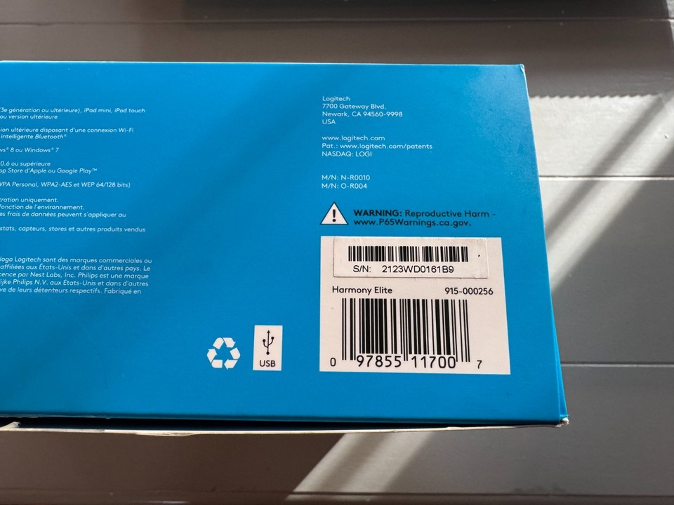 Logitech Harmony Elite Universal Remote 97855117007| eBay