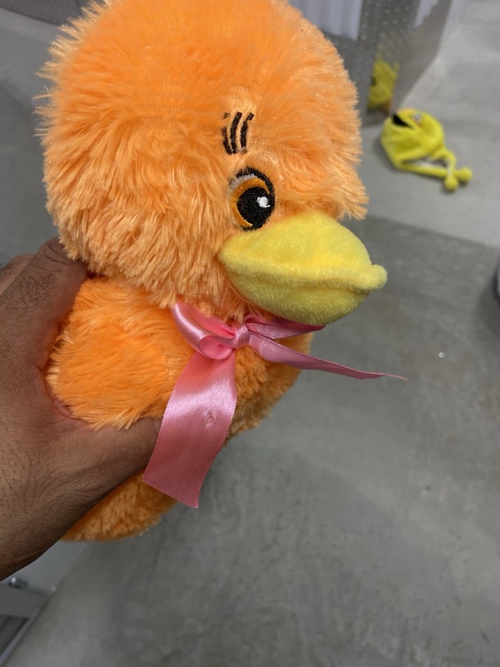 Dan Dee Collectors Choice Neon Pink Duck Plush Cottondale Easter 12 ...