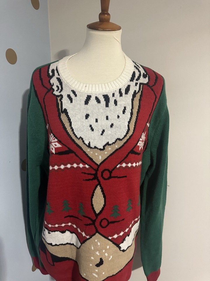 Ugly Christmas Sweater Men’s Sz XL Excellent Condition | eBay