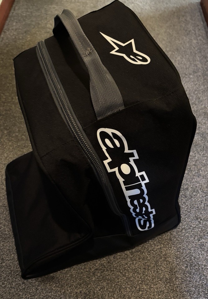 ALPINESTARS MOTOCROSS BLACK WHITE BOOT BAG | eBay UK
